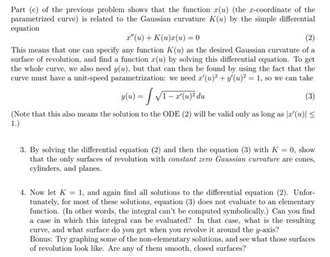 Solved Part C Of The Previous Problem Shows That The Chegg