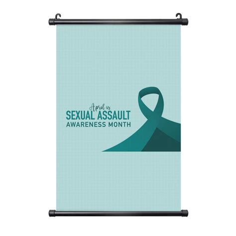 Sexual Assault Awareness Month Poster Wall Art Banner Backdrop Prints Posters Decor For Home