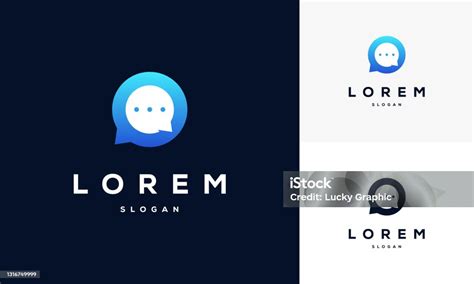 현대 그라데이션 컨설팅 에이전시 로고 템플릿 디자인 간단한 채팅 로고 기호 가정용 캠코더에 대한 스톡 벡터 아트 및 기타 이미지