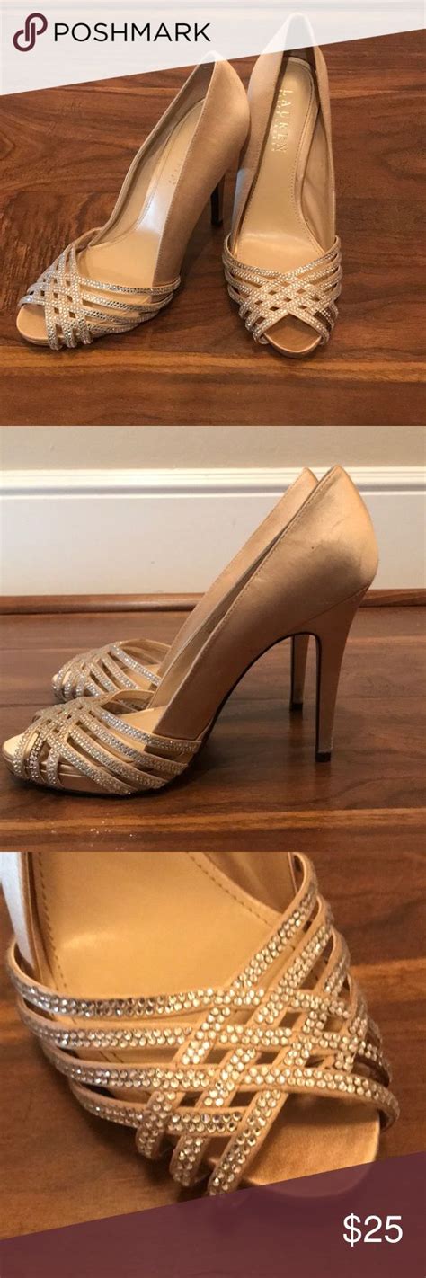 Lauren Ralph Lauren Nude Heels Slightly Worn With Stain
