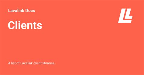 Clients Lavalink Docs