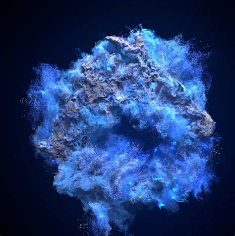 Artstation Magical Disintegration Effect On Logo Houdini