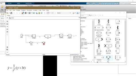 how to solve first order differential equation in matlab simulink youtube