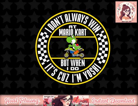 Nintendo Mario Kart Winning As Yoshi Graphic Png Sublimation Inspire