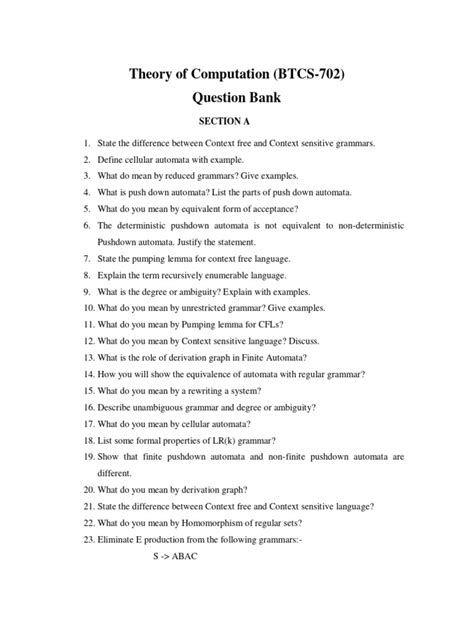 Toc Qbank Pdf Automata Theory Mathematical Logic