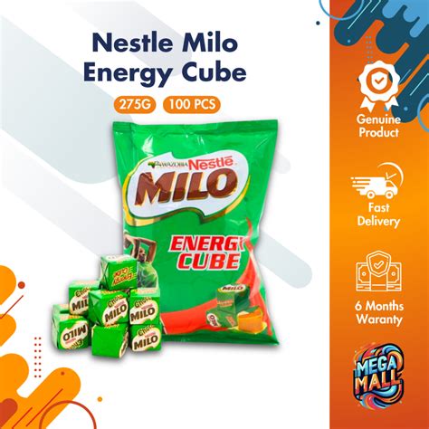 Nestle Milo Energy Cube 275g 100pcs Boost Stamina Vital Nutrients Fast Energy Snack