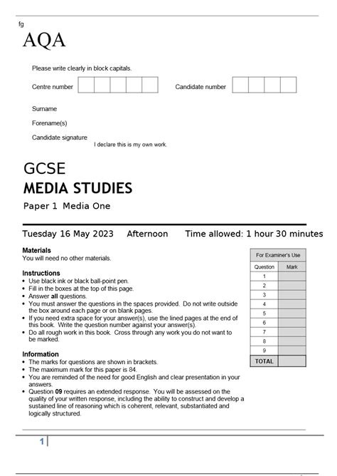Aqa Gcse English Literature Paper 1n And 2n 1p 2p 1m 2 Together With