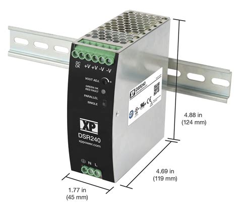DSR PS XP Power DSR DIN Rail Power Supply V Ac Ac Input V Dc Dc Output A