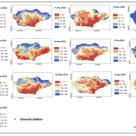 Snow Depth Distribution Maps Of Catchment Starting From November 2018