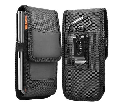 Cadorabo Case Etui Met Riemclip Karabijnhaak Telefoonhoesje Voor Zte Blade V Zwart Mediamarkt