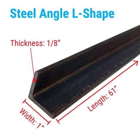 Steel Angle L Shape 1 X 1 X 60 Long Bc Retail Supplies
