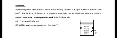 problem2 a piston cylinder device with a set of stops initially