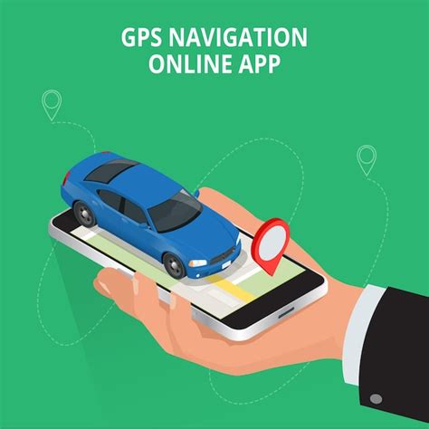 Premium Vector Mobile Gps Navigation Travel And Tourism Concept View A Map On The Mobile