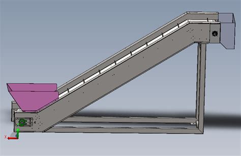 刮板输送机 SOLIDWORKS 2018 模型图纸下载 懒石网