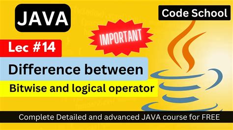 Bitwise Vs Logical Operators In Java Java Full Course In Hindi