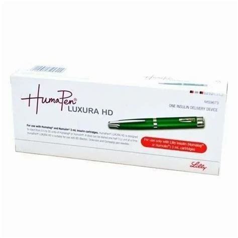 Eli Lilly Humapen Luxura Hd Reusable Insulin Pen Green Color With Box