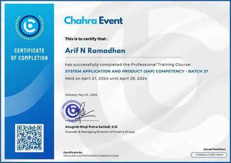 System Application And Product Sap Competency Training Batch 27