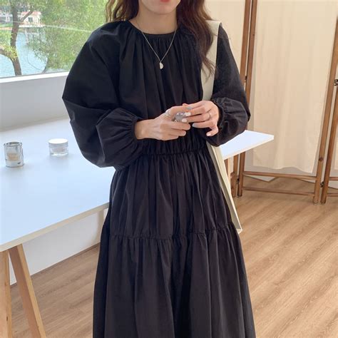 더즈 인기재진행🎀앵콜특가🏆 벨리에 롱원피스 캉캉 폴리 라운드넥