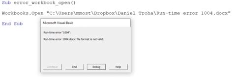 How Do You Fix Run Time Error In VBA VBA And VB Net Tutorials Education And Programming