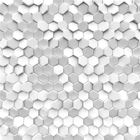 White Texture Hexagon 3d Render Illustration Stock Illustration Illustration Of Backdrop