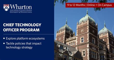 Wharton Chief Technology Officer Cto Program Executive Education Wharton Executive
