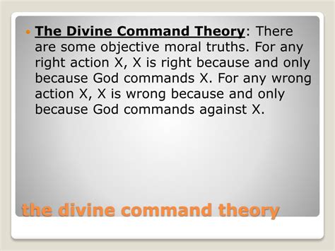 Ppt Divine Command Theory Powerpoint Presentation Free Download Id 2444515