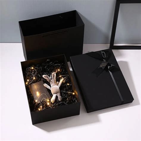 1 Pc 립스틱 선물 상자 절묘한 한국어 버전 생일 빈 상자 블랙선물가방and포장용품 Aliexpress