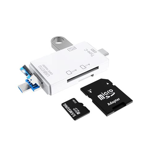 เครื่องอ่านบัตร Usb20 Usb30 Card Reader Type C Android Phone Computer Multi Function Otg20 Sd