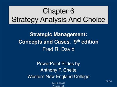Ppt Chapter 6 Strategy Analysis And Choice Powerpoint Presentation