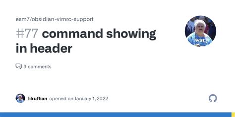 Command Showing In Header · Issue 77 · Esm7obsidian Vimrc Support