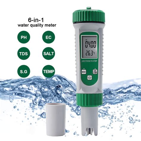 6 In 1 Multi Parameter Water Ph Ec Tds Salt Sg And Temp Tester Ph 786 Millennium Dreams Co