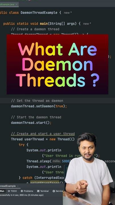 Daemon Threads In Java Youtube