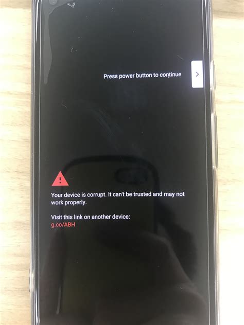 your device is corrupt It can t be trusted and may not work properly という画面から動かない Google Pixel