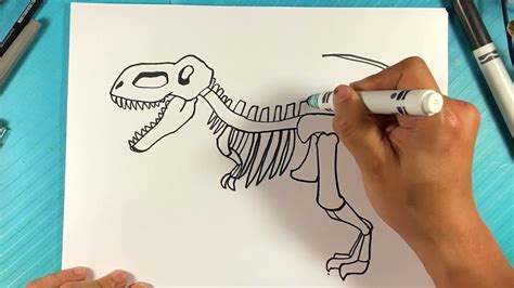 How To Draw Easy Dinosaur Bones Fasci Garden