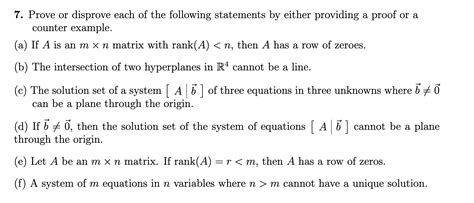 Solved Prove Or Disprove Each Of The Following Statements Chegg