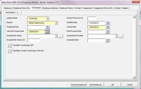 Terminate Employee Applicant Contingent Worker