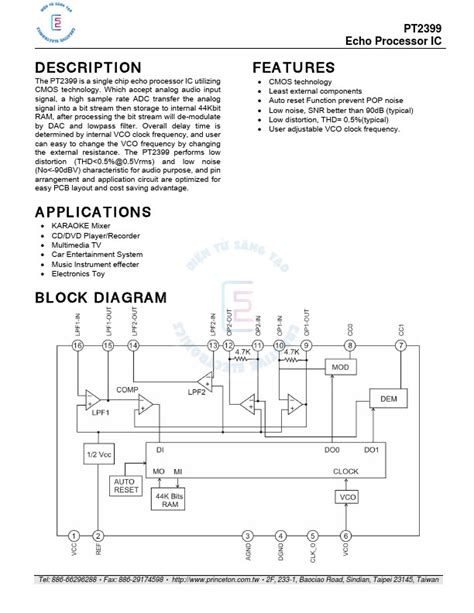 Ic Pt2399 Là Gì Sơ đồ Chân đặc Tính Kỹ Thuật Và ứng Dụng Điện Tử