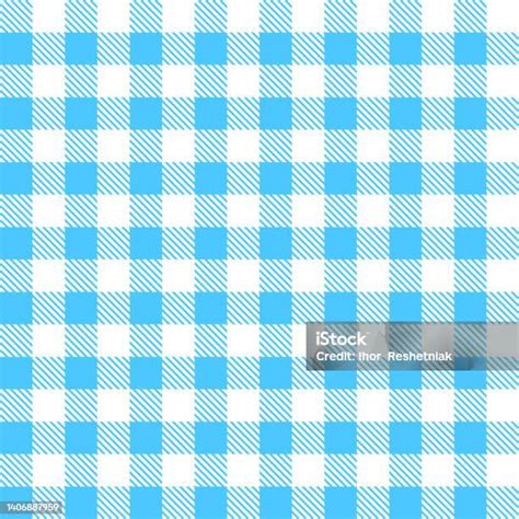 깅엄 패턴 파란색 체크 무늬 격자무늬와 식탁보 피크닉 파스텔 및 천을위한 완벽한 배경 테이블 배경 및 체스를위한 타탄 질감 벡터 걸레에 대한 스톡 벡터 아트 및 기타 이미지