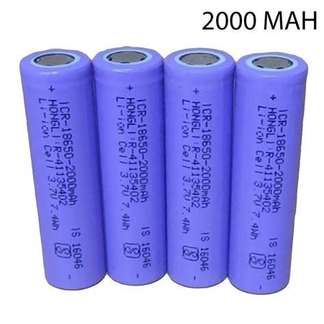Hongli 3 7 V 2000 MAh Four Set Lithium Ion Battery For Power Saver Size AA At 280 Piece In