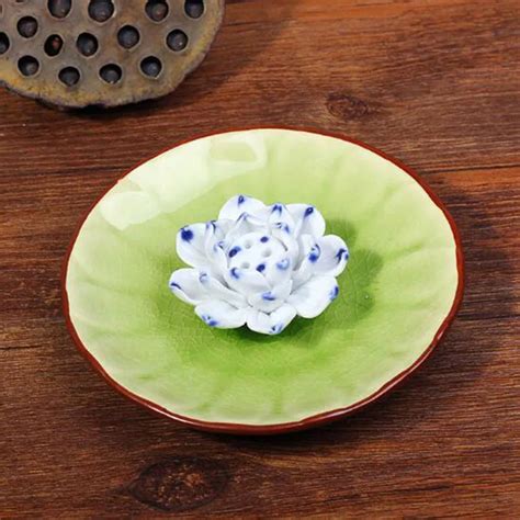 Керамическая вставка для ладана, блюдо в форме цветка лотоса ...