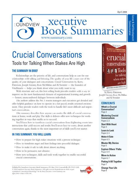 Summary Crucial Conversations Pdf