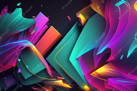 Premium Photo Abstract Colorful Background Generative Ai