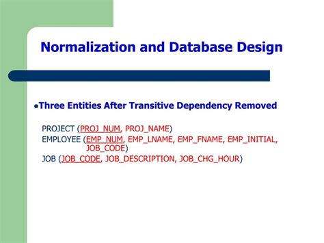 Ppt Chapter 5 Normalization Of Database Tables Powerpoint Presentation Id 209643