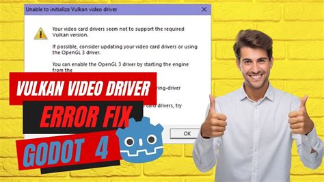 Godot 4 Vulkan Drive Error Watch This Quick Fix Youtube