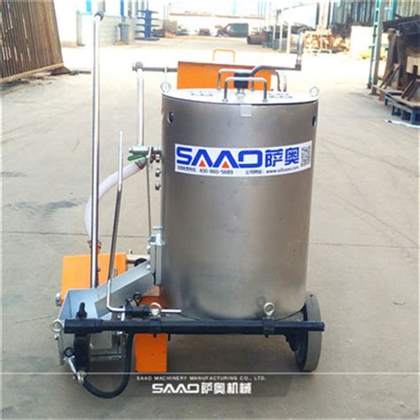 【临沂市政工程在用的路面标线划线机斑马线划线机生产厂家】 山东萨奥机械设备有限公司18053701253 网商汇