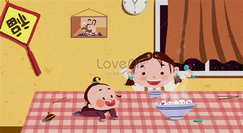 정월 대보름날 일러스트 무료 다운로드 Lovepik