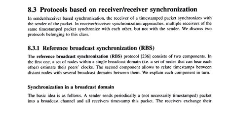Protocols Based On Receiver Receiver Synchronization 8 Protocols