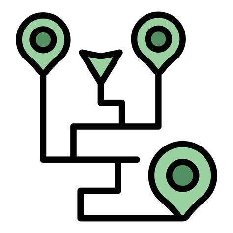 Route Gps Icon Vector Flat 27149801 Vector Art At Vecteezy