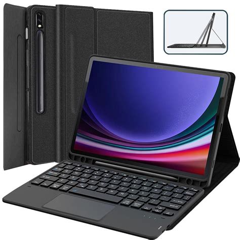 For Samsung Tab S9 Plus Keyboard Case With Trackpadslim Stand Flip