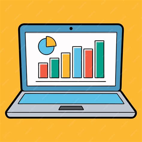 A Computer Screen With Graphs And Graphs Showing A Graph Premium Ai Generated Vector